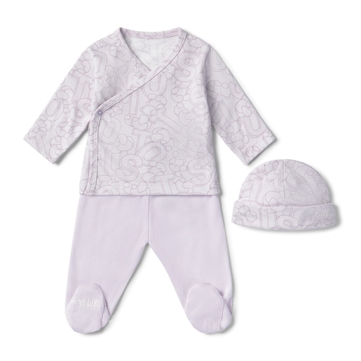Newborn baby outfit in Mix lilac | TOUS