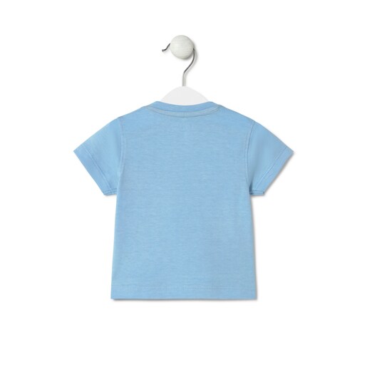 Dyed t-shirt in Casual sky blue | TOUS