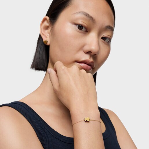 Gold bear motif Bracelet with lapis lazuli TOUS 1950 | TOUS