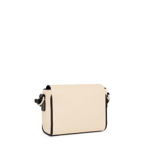 Small beige leather TOUS Empire Crossbody bag | TOUS