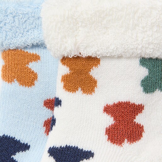 Pack of 2 pairs of baby socks in SSocks blue | TOUS