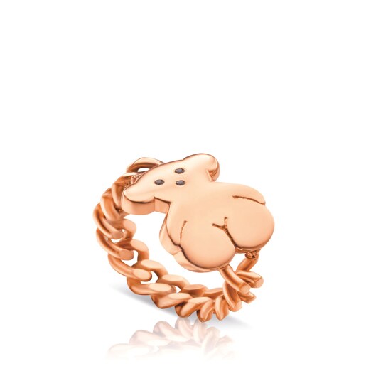 Pink vermeil Sweet Dolls Ring | TOUS