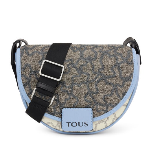 Bandolera mediana beige y azul Amaya Kaos Icon | TOUS