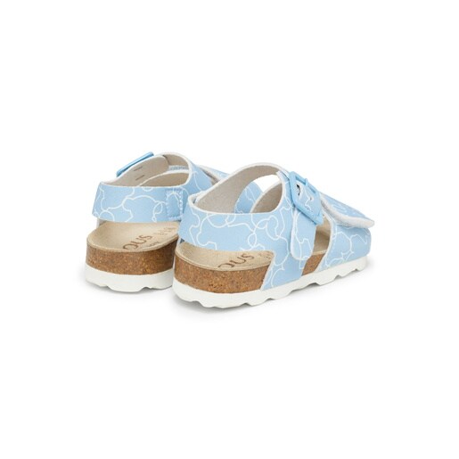 Sandalia de bebé Line Bear azul celeste | TOUS