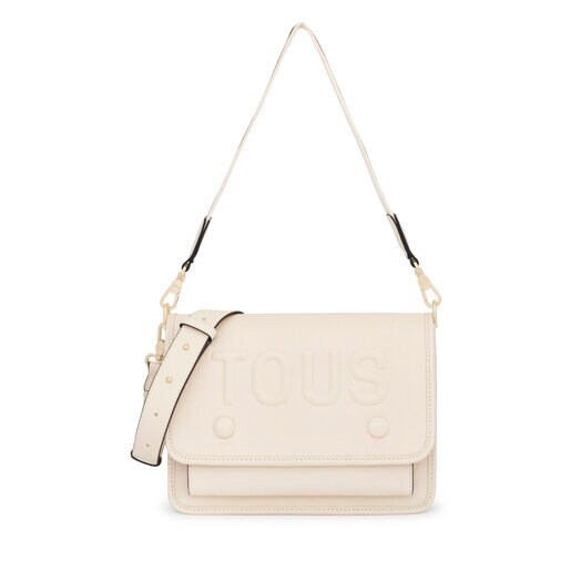 Medium ivory-colored TOUS La Rue Audree Crossbody bag | TOUS