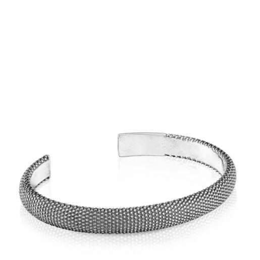 Aged silver textured Bangle TOUS Man | TOUS