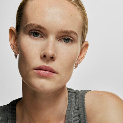 Manifesto Earrings in silver | TOUS