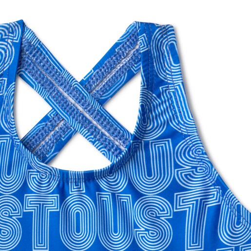 Girl s swimsuit in Line blue | TOUS