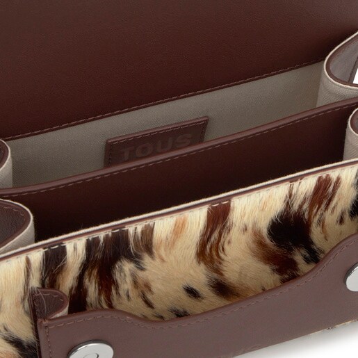 Sac à bandoulière marron petit Audree Wild | TOUS