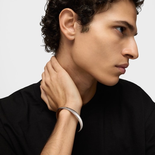 Aged silver Bangle TOUS Man | TOUS