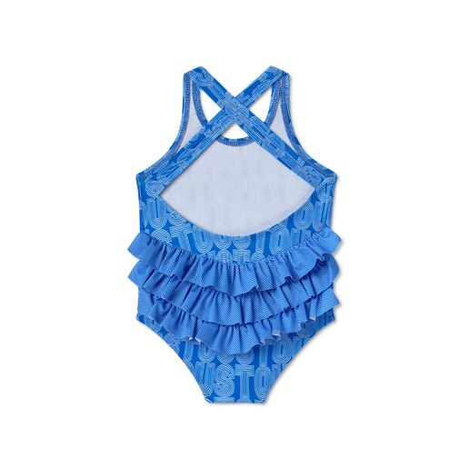 Girl s swimsuit in Line blue | TOUS