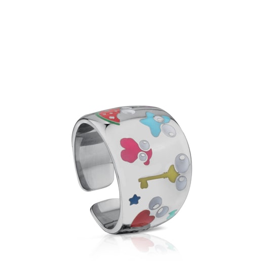 Steel Face Ring | TOUS