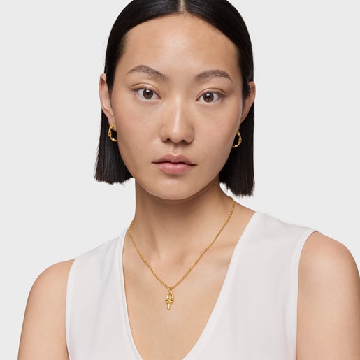 Dije pequeño con baño de oro 18 kt sobre plata TOUS MANIFESTO | TOUS