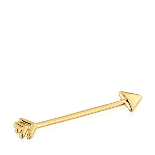 Broche con baño de oro 18 kt sobre plata TOUS Flechazo | TOUS