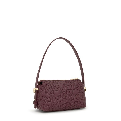 Small burgundy Crossbody bag TOUS Puffy Bear | TOUS