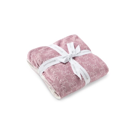 Soft-pile baby blanket in Icon pink | TOUS