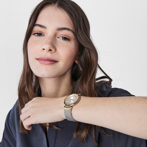 Stainless steel S-Mesh Watch | TOUS