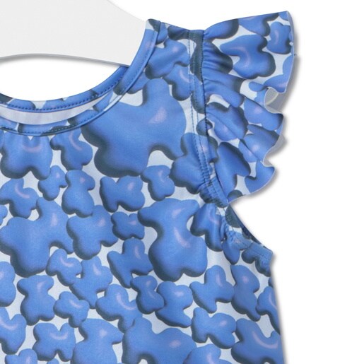 Girl s sleeveless dress in MKaos blue | TOUS