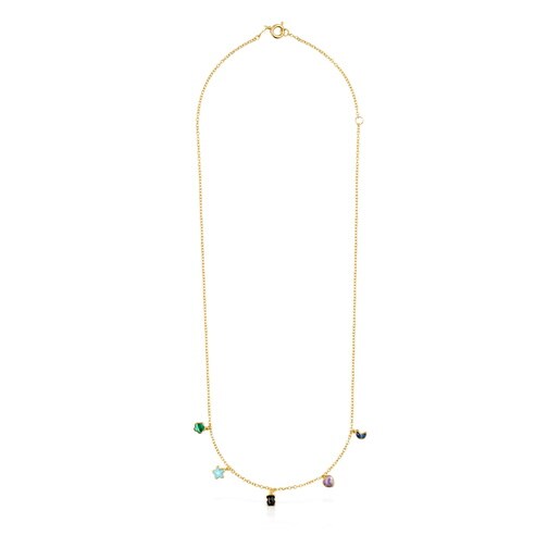 Collier Glory en Or Vermeil avec Pierres précieuses | TOUS