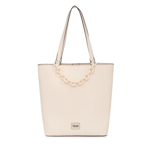 Large beige TOUS Sylvia Shopping bag | TOUS