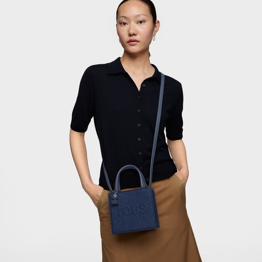 Mini cube TOUS Brenda denim azul | TOUS