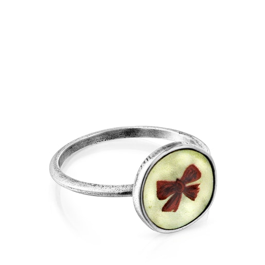 La XIII Ring in Silver Vermeil with Mother-of-Pearl | TOUS