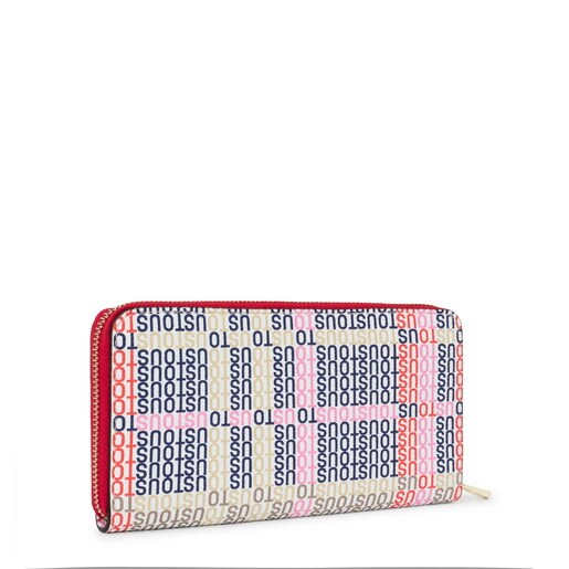 Beige and red TOUS Cecilia Wallet | TOUS