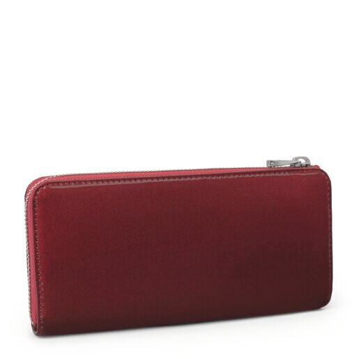 Medium Burgundy Dorp Wallet - TOUS | TOUS