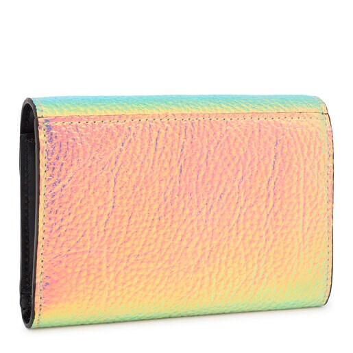 Iridescent-colored leather TOUS Empire Card wallet | TOUS
