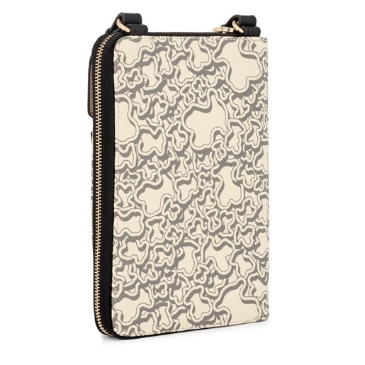 Beige TOUS Kaos Mini Evolution Hanging phone pouch with wallet | TOUS