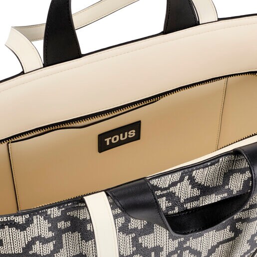 Medium black Kaos Pix Tote bag | TOUS