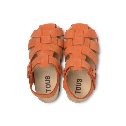 Baby sandals in Run brick red | TOUS