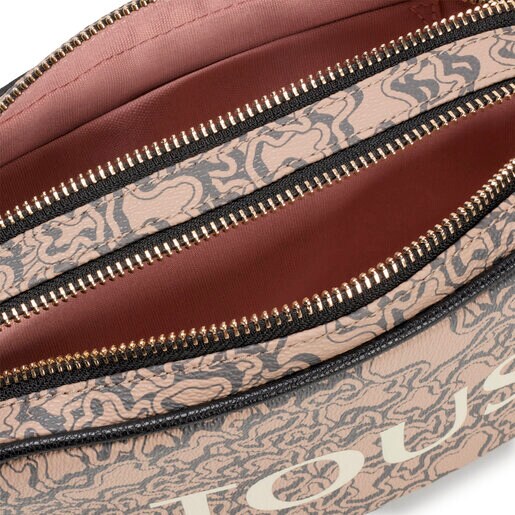 Taupe TOUS Kaos Mini Evolution Crossbody reporter bag | TOUS