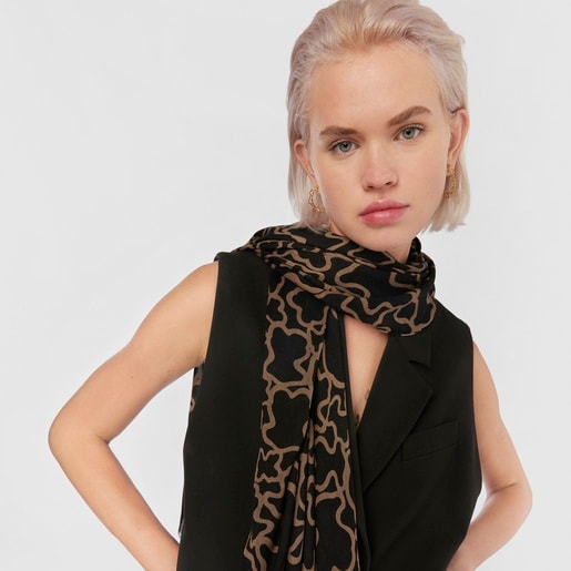 Foulard Kaos en color negro | TOUS