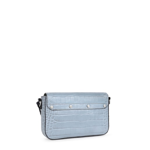 Light blue leather Tous Legacy Wild crossbody bag | TOUS