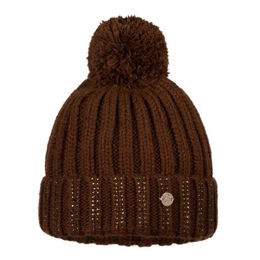 Bonnet Beanie Ellis Antic marron | TOUS