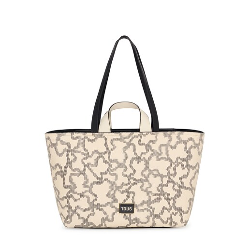 Medium beige Kaos Pix Tote bag | TOUS