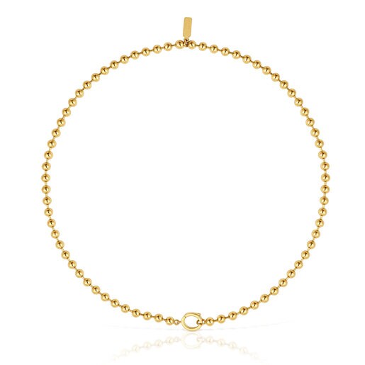 18 kt gold-plated silver Chain necklace Sugar Party | TOUS