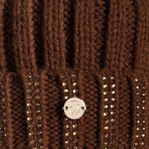 Bonnet Beanie Ellis Antic marron | TOUS