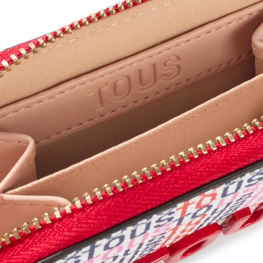 Beige and red TOUS Cecilia Change purse | TOUS