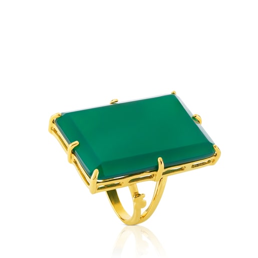 Vermeil Silver Erma Ring with Agate - Tous | TOUS