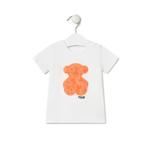 Girl s beach t-shirt in MKaos orange | TOUS