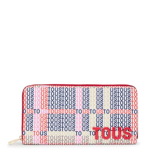 Beige and red TOUS Cecilia Wallet | TOUS