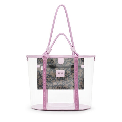 Large mauve TOUS Kaos Summer Tote bag | TOUS