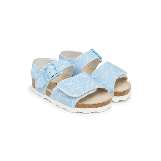 Sandalia de bebé Line Bear azul celeste | TOUS