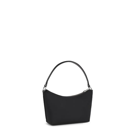 Bolsa de hombro Ina negra y gris | TOUS