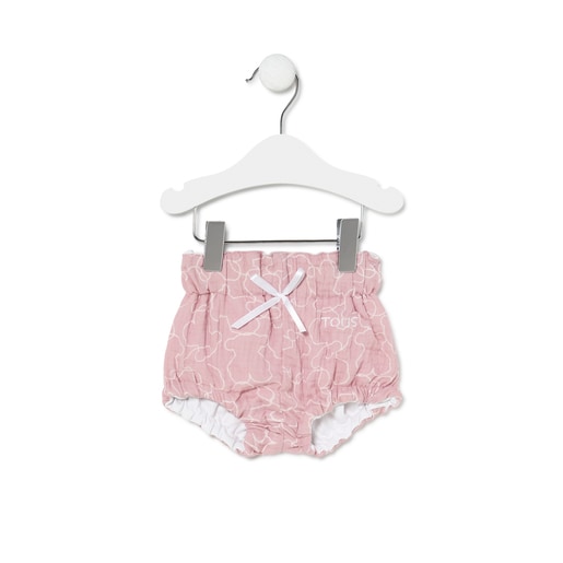 Conjunto de bebé Line Bear rosa | TOUS