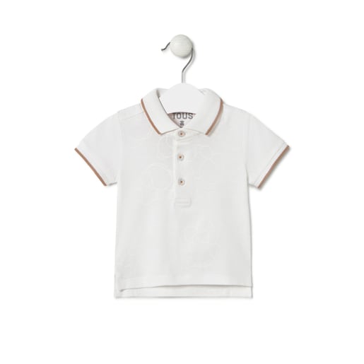 Polo Bold Bear Casual blanco | TOUS