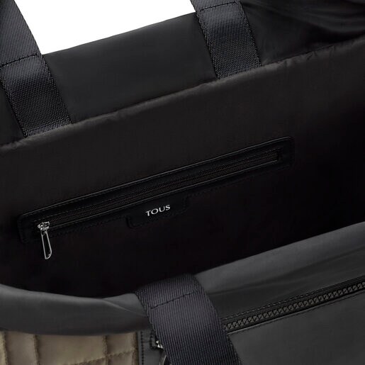 Extra-large khaki-colored TOUS Empire Padded Backpack | TOUS