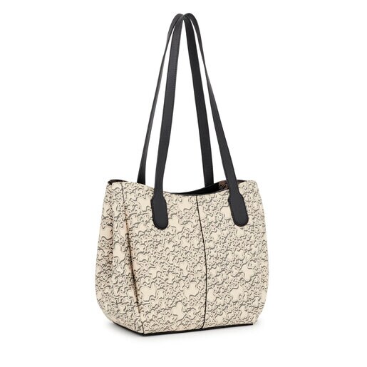 Small beige TOUS Kaos Mini Terra Tote Bag | TOUS